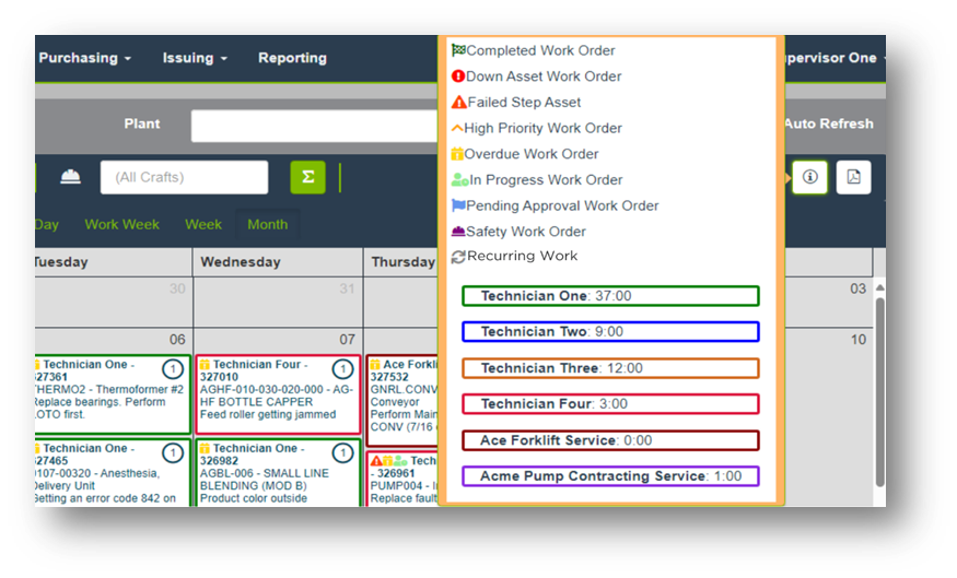 Feature Guide: Work Order Calendar – LLumin Support Portal