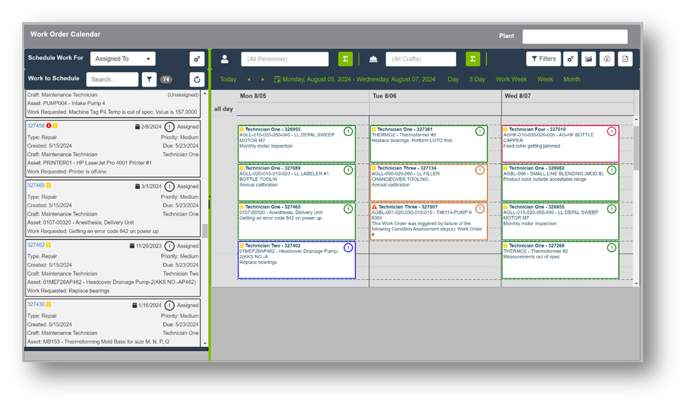 Feature Guide: Work Order Calendar – LLumin Support Portal