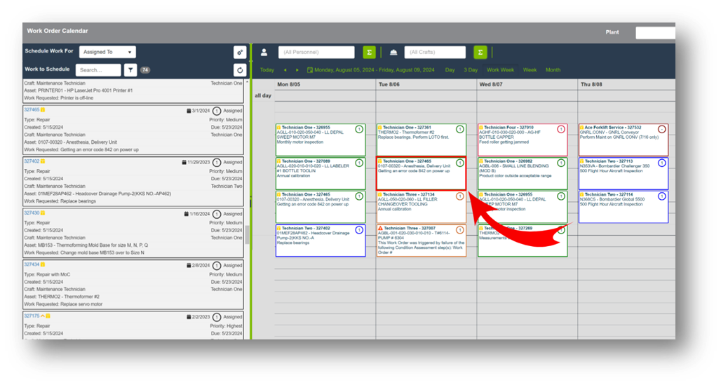 Feature Guide: Work Order Calendar – LLumin Support Portal